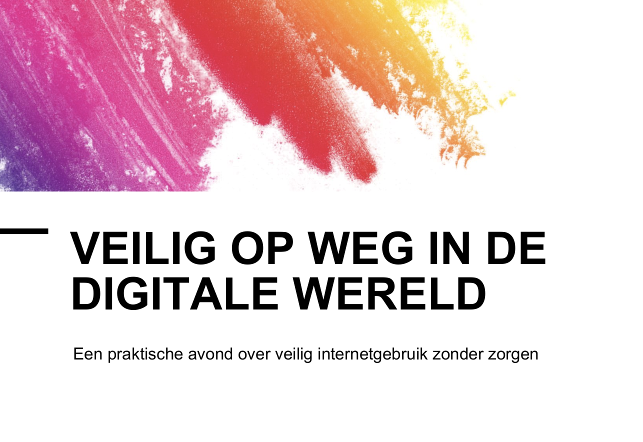 Informatieavond veilig internetgebruik in het wijkcentrum op 26 januari ...